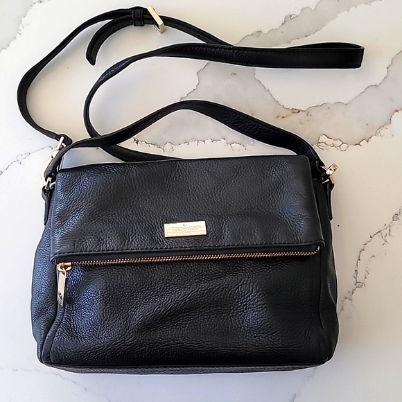 kate spade | Bags | Kate Spade Leila Flap Shoulder Bag Black | Poshmark